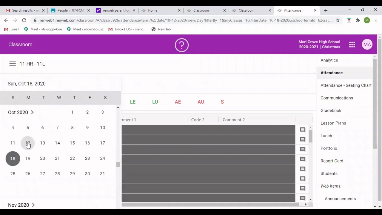 How to mark student's register in Renweb - YouTube