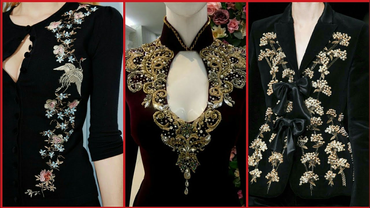 Gorgeous And Stunning Pearls,Beads,Sequence Work Patterns Design - YouTube