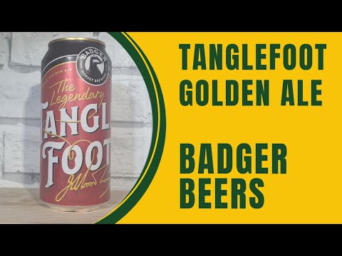 Badgers Tanglefoot Golden Ale Review - YouTube