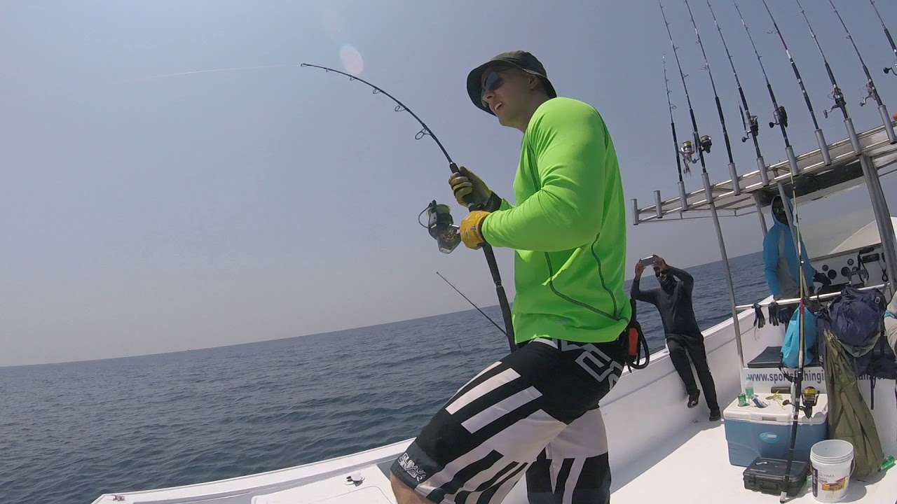 Blue Marlin on Spinning rod - YouTube