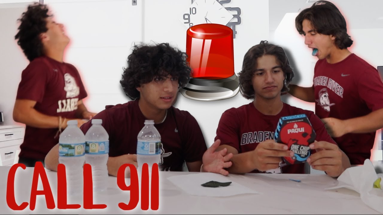 The Hottest One CHIP CHALLENGE ..☎️ 911 | VLOG#1587 - YouTube