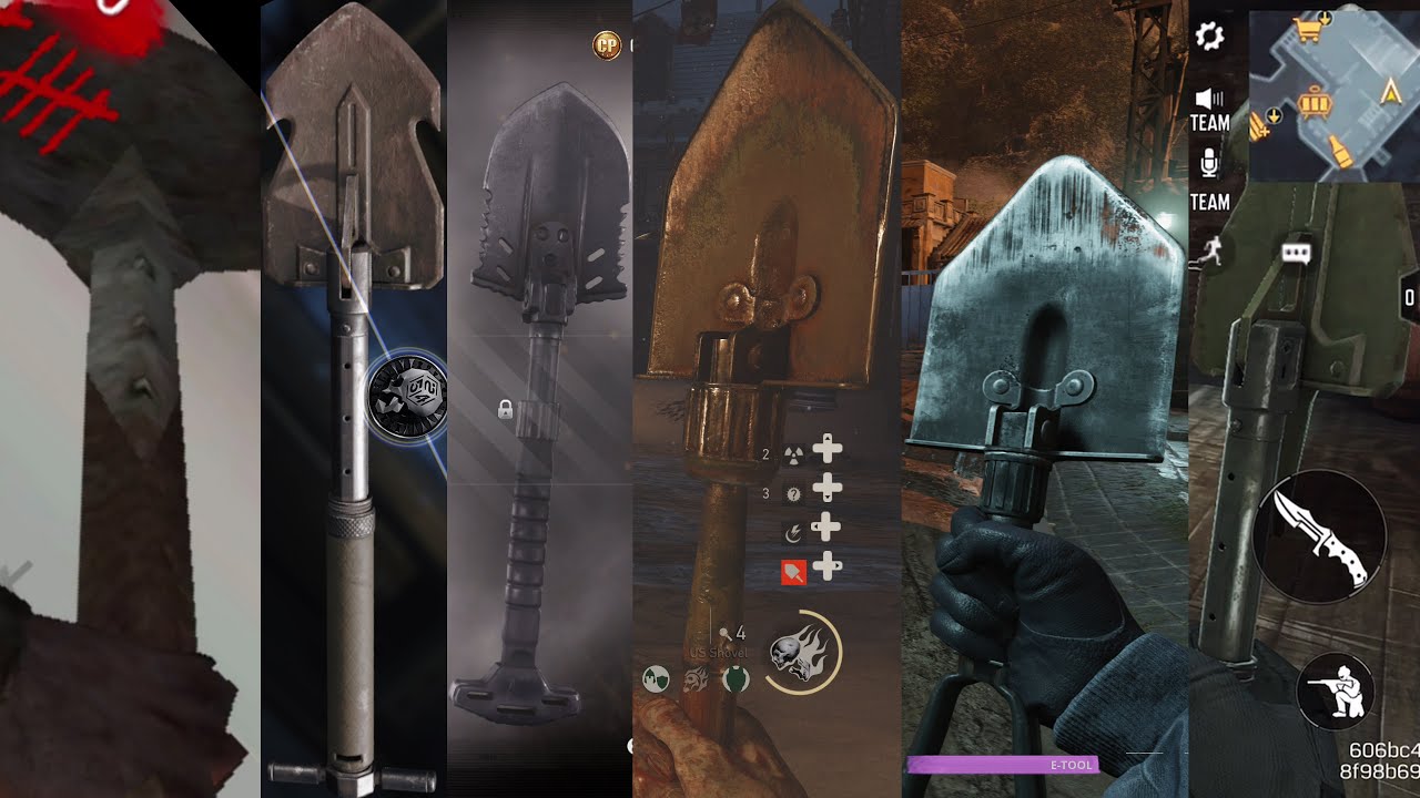 Call of Duty Zombies Shovel Evolution (WAW,BO2,AW,BO3,MWR,WW2,BOCW,BO6 ...