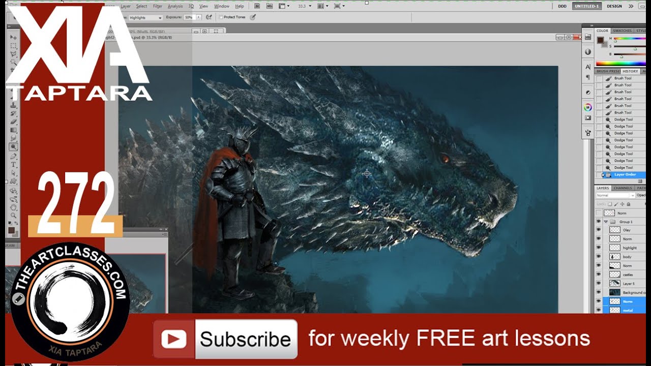 How to paint metal tutorial -materials study - YouTube