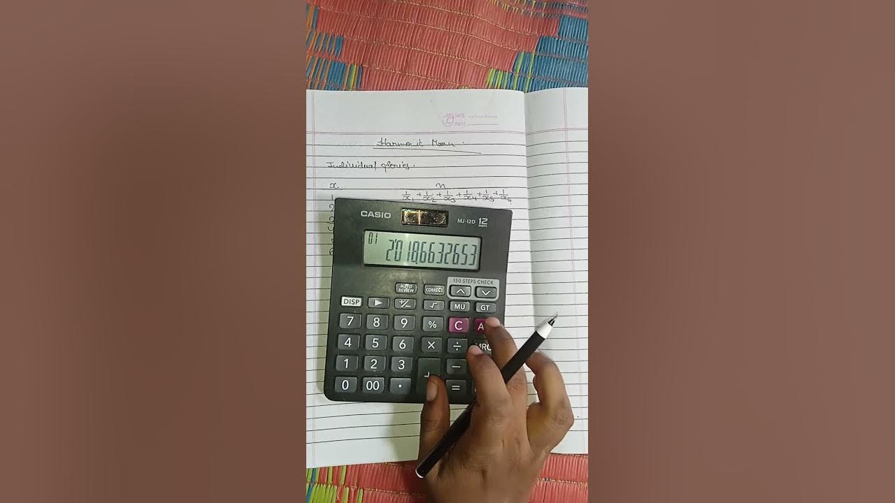 Calculate Harmonic Mean By Calculator YouTube calculate-harmonic-mean-by-calculator-youtube