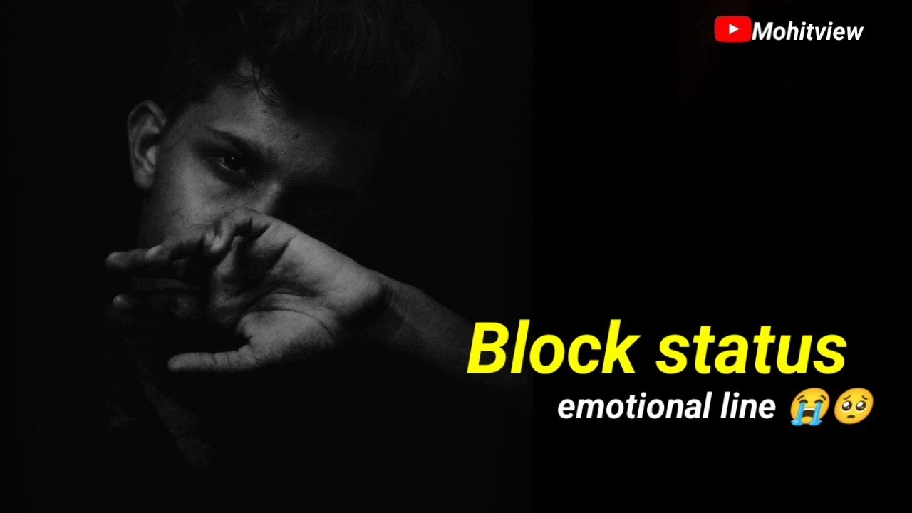 Block status 💔😊 broken heart status emotional line stutas block sayri ...