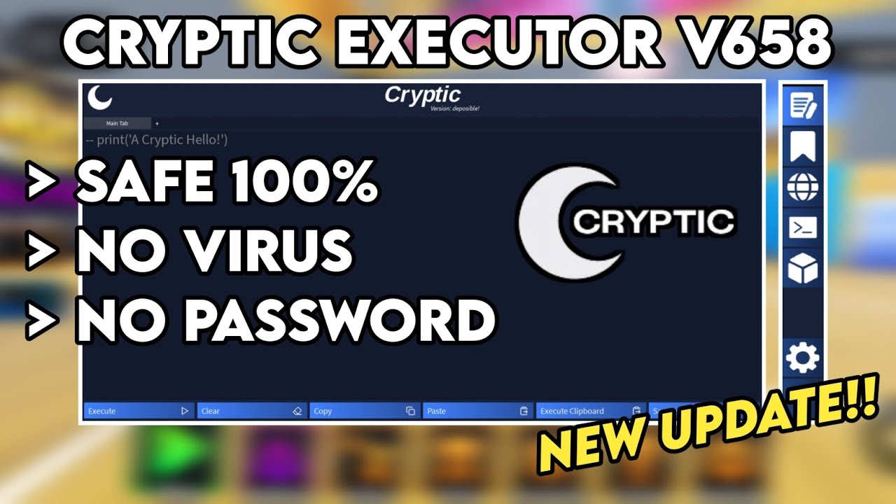 NEW UPDATE - CRYPTIC EXECUTOR MOBILE V658 - YouTube