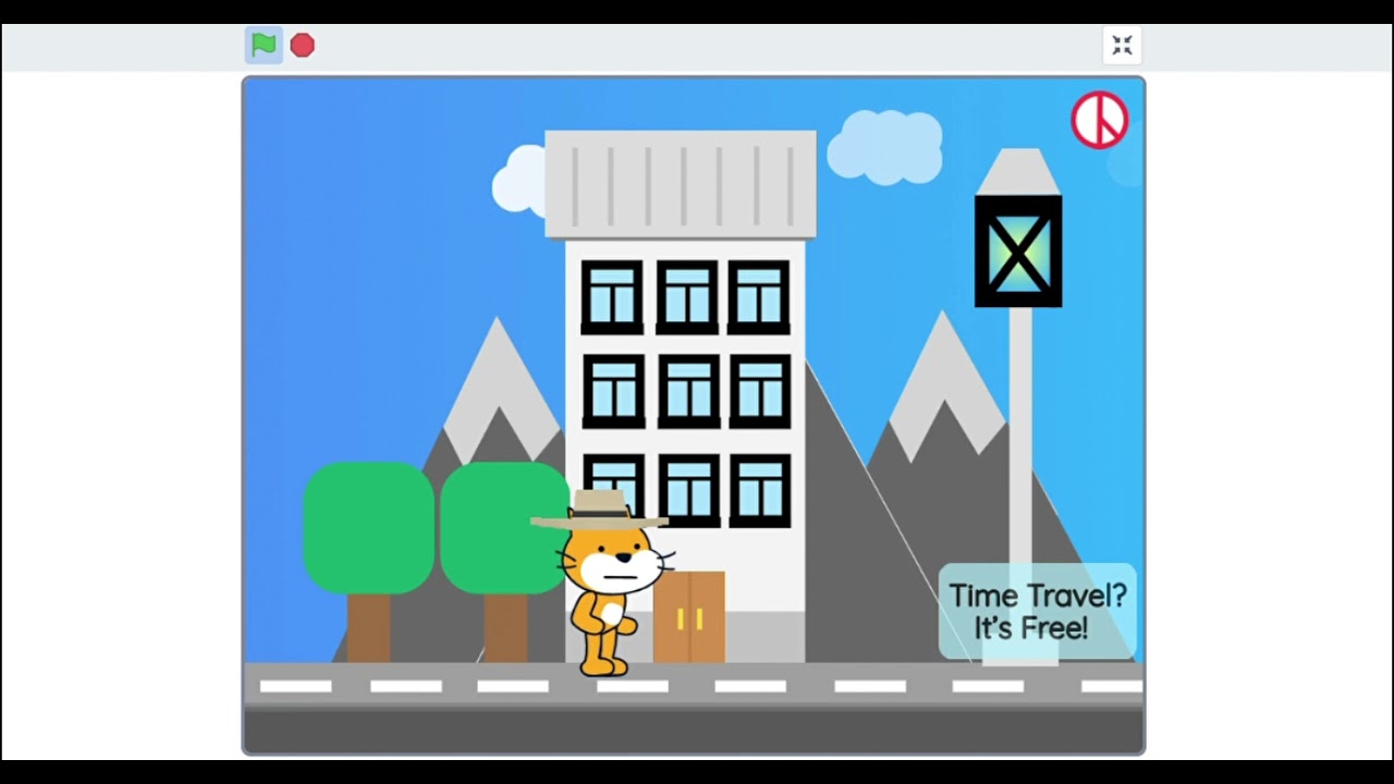 Time travel - Made in Scratch #shorts - YouTube
