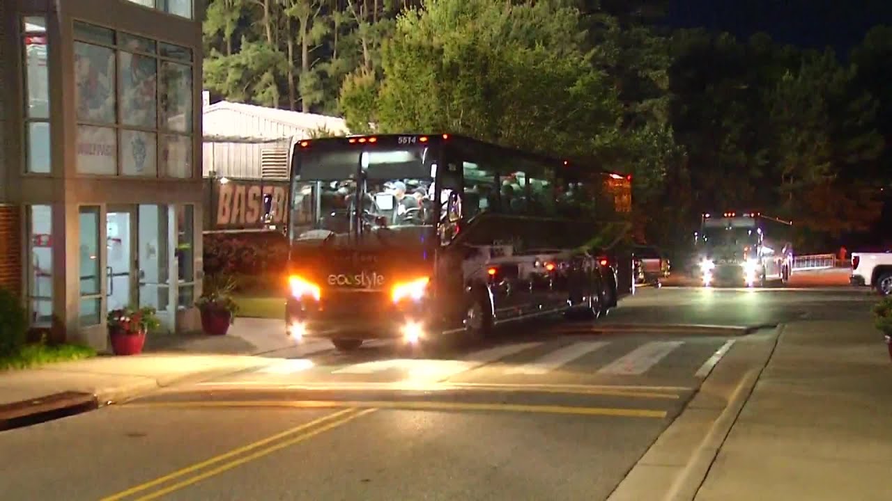 RAW VIDEO: NC State baseball team arrives back on campus to large ...
