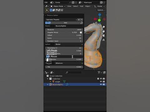 Blender Tips - Bounce Spline - YouTube