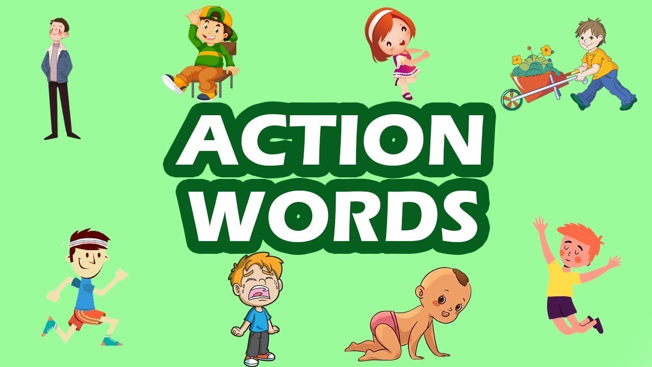 Action Words | Verbs | Action verb for kids | Kids learning | totto ...
