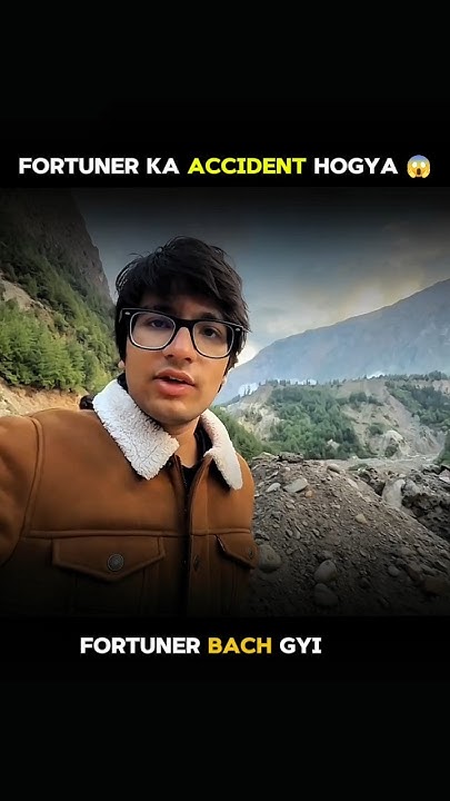 sourav joshi vlogs Fortuner Ka Accident Hogya 😱 #shorts #souravjoshivlogs #shortsfeed#trending # ...