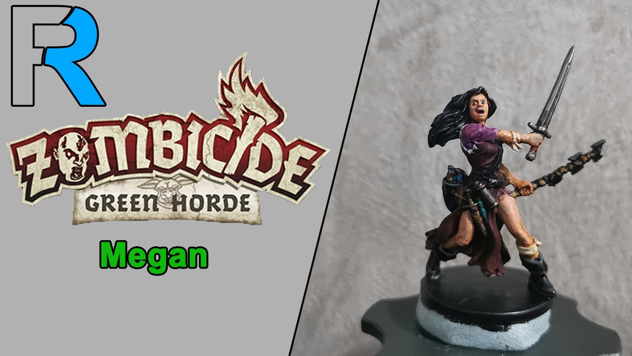 Painting Zombicide: Green Horde - Megan - YouTube