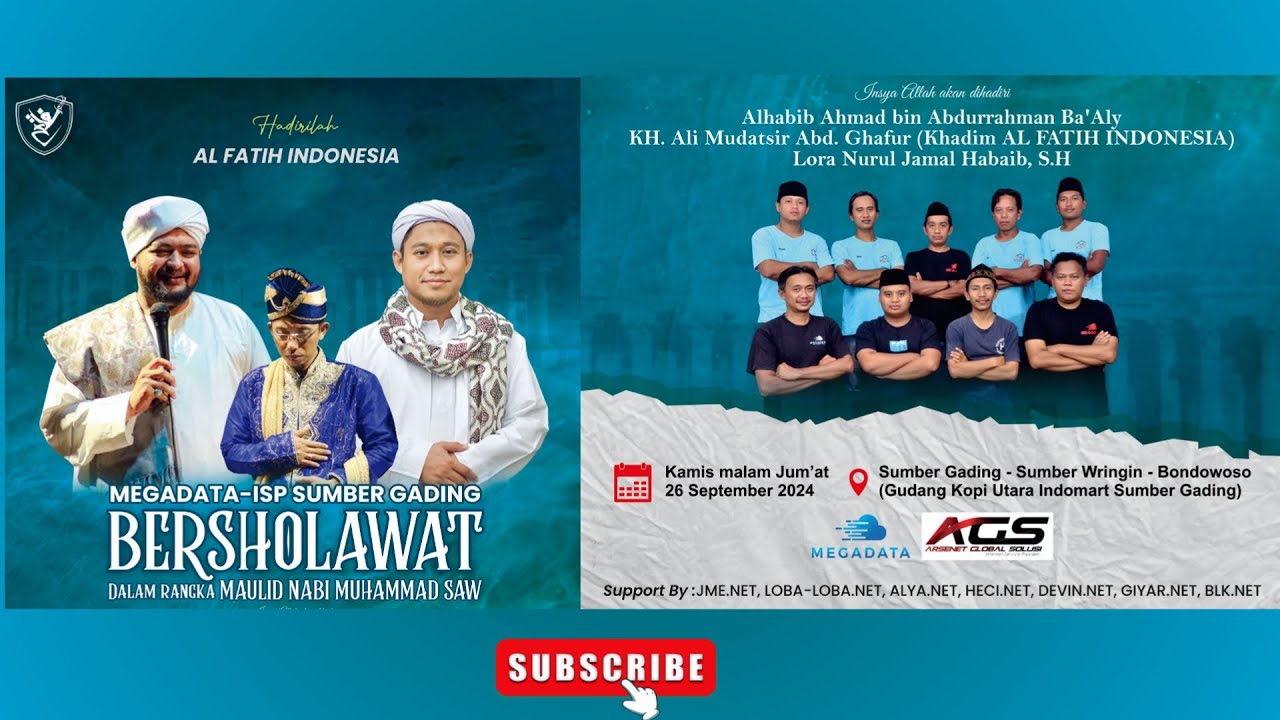 🔴 LIVE MEGA DATA ISP SUMBER GADING BERSHOLAWAT BERSAMA MAJELIS AL FATIH ...