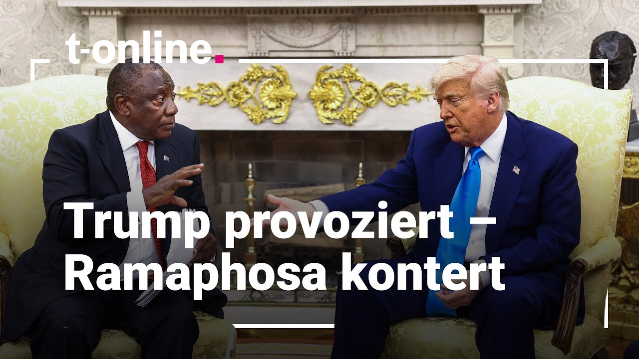 Luxus-Jet aus Katar: Ramaphosa mit Seitenhieb gegen Trump - YouTube