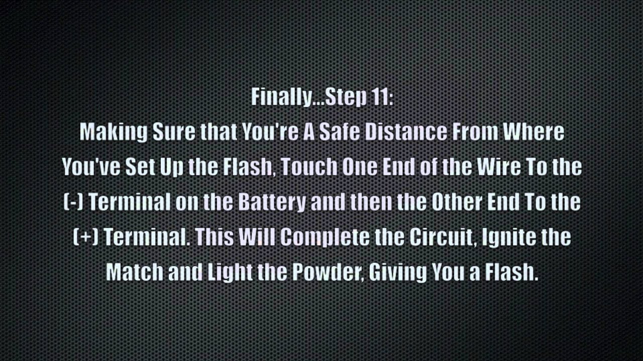 Home-Made Flash Pot - YouTube
