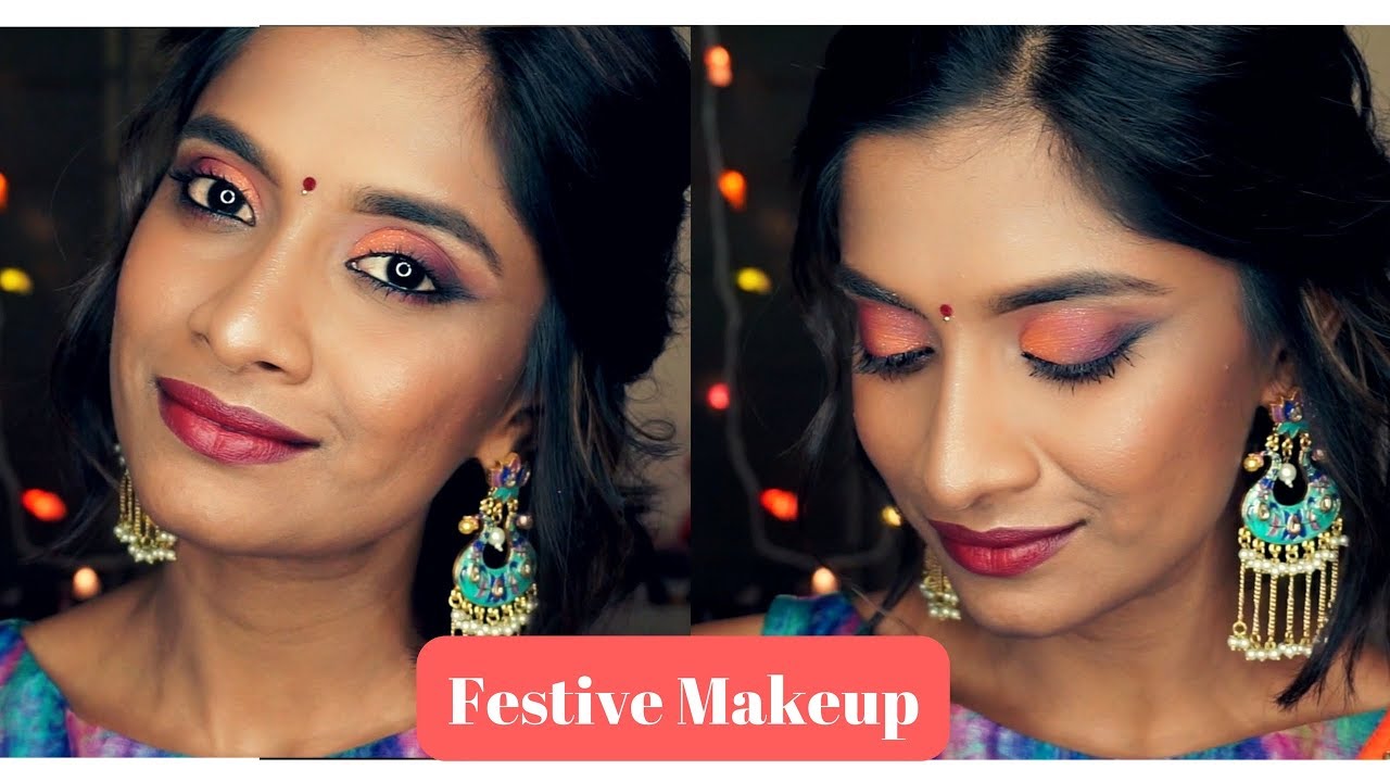 Festive Look | Collab with Health & Glow | Anusha Swamy - YouTube