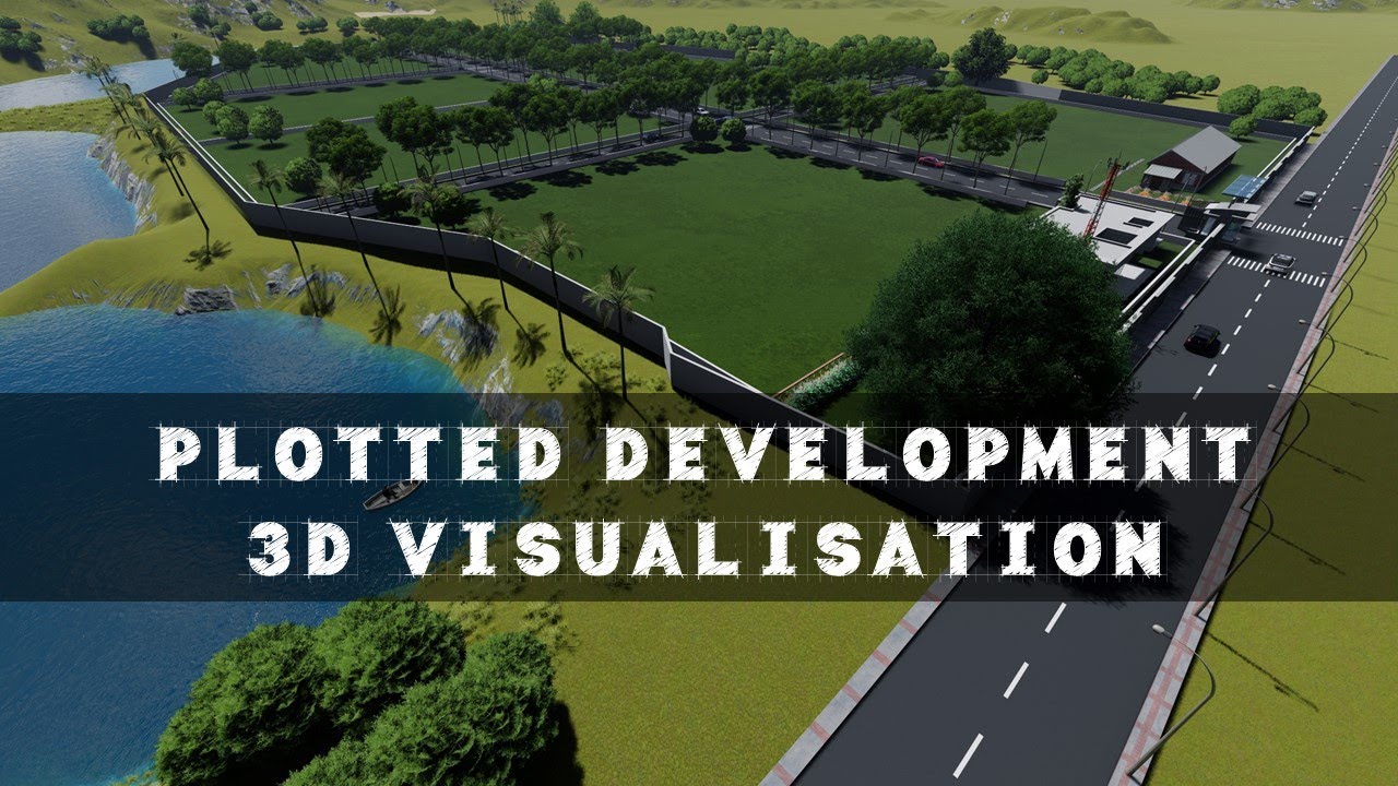 Plotted development 3d visualization/3d animation/architectural ...