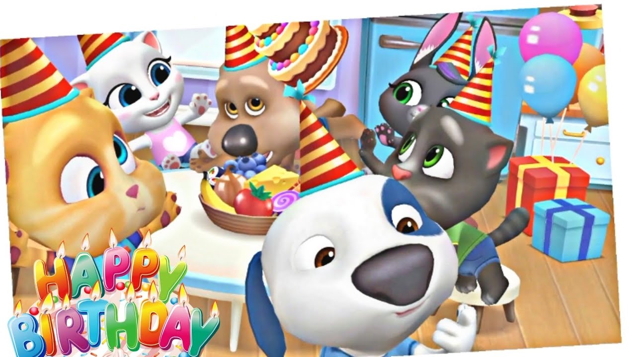 TAKING TOM FRIENDS HAPPY BIRTHDAY PARTY 🎉🥳 BEST CARTOON VIRAL VIDEO 📸 ...