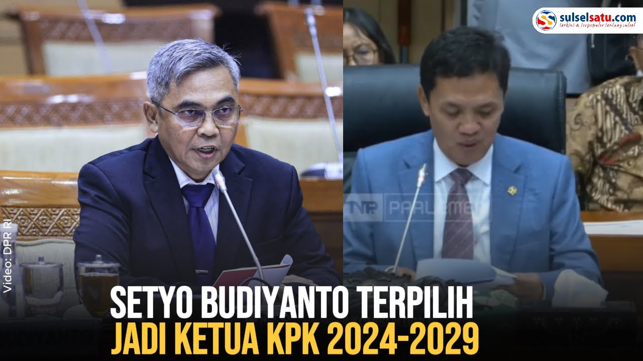 Setyo Budiyanto Terpilih Jadi Ketua KPK 2024 2029 - YouTube