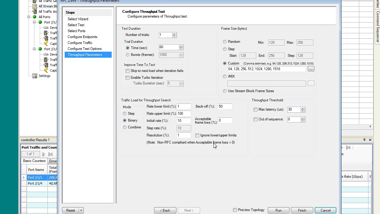 How to configure a RFC2544 test - YouTube