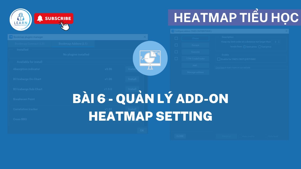 Heatmap Cơ Bản - Bài 6:Quản lý Add-on, Heatmap Setting trong Bookmap ...