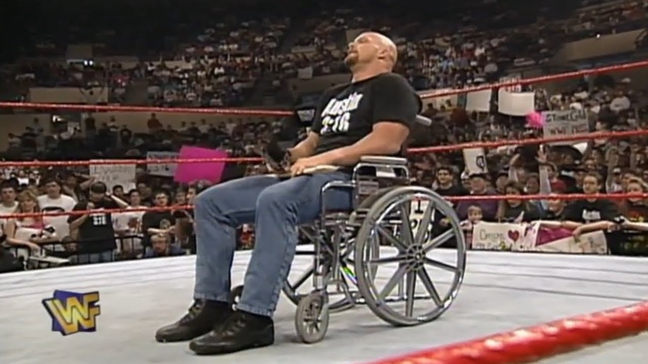 Stone Cold Wants A Wheelchair Match! - YouTube