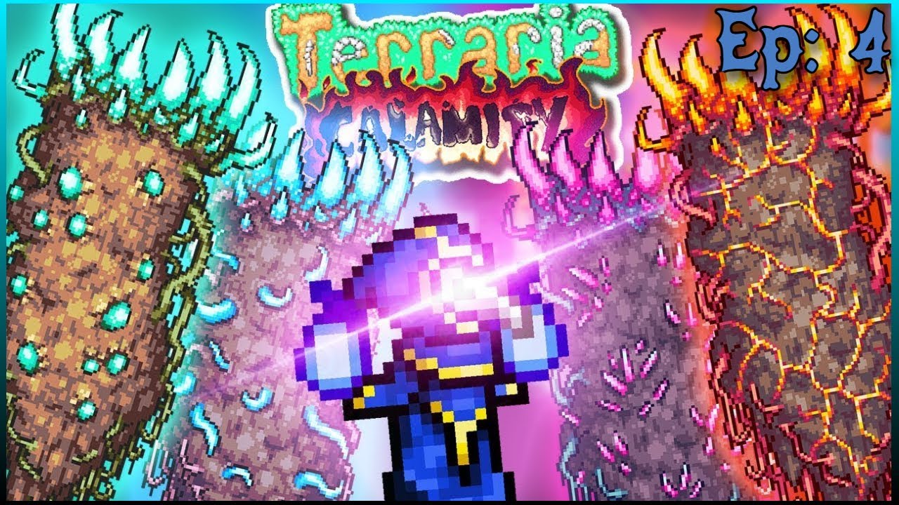 Terraria Calamity Ep: 4 | INFERNUM MODE | Killing the Serp, Demon Eye ...