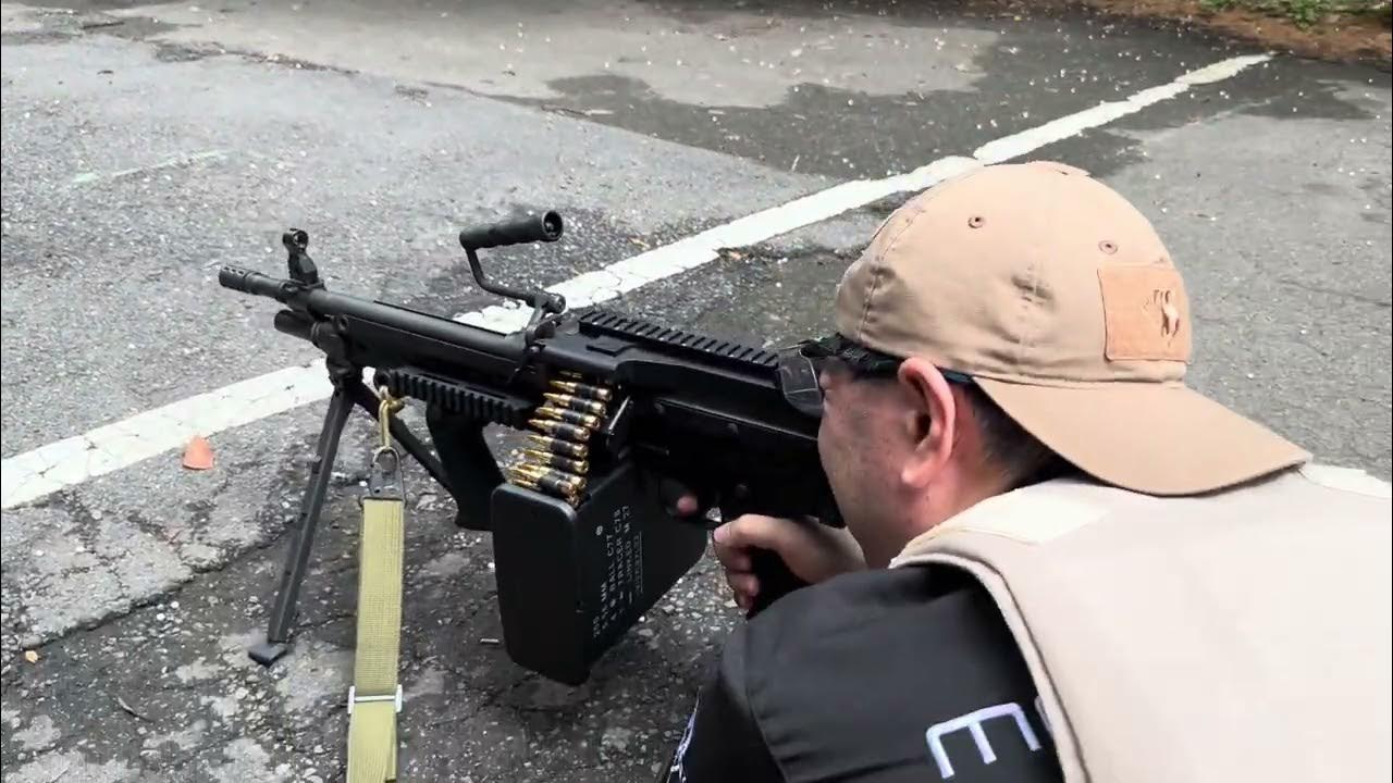 VFC M249 Airsoft Gas Blowback LMG - YouTube