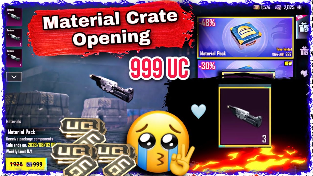 Material Pack Crate Opening BGMI | Easy Way to Get Material in BGMI ...