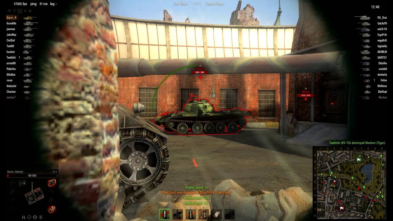 World Of Tanks Aim Circle Madness - YouTube