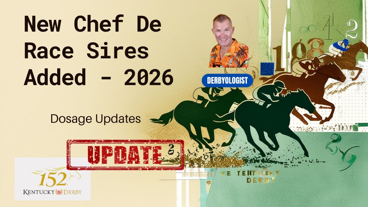 Kentucky Derby 2026 - New Chef De Race Sires Announced - Dosage - YouTube