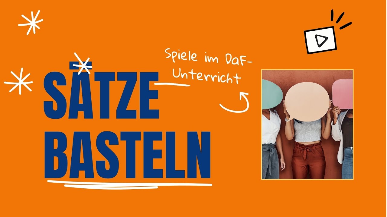 Sätze basteln | DaF/DaZ Spiele | Satzbau spielerisch erlernen ...