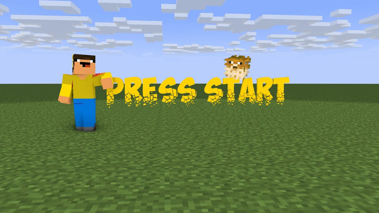 PRESS START MINECRAFT ANIMATION майнкрафт анимация. - YouTube