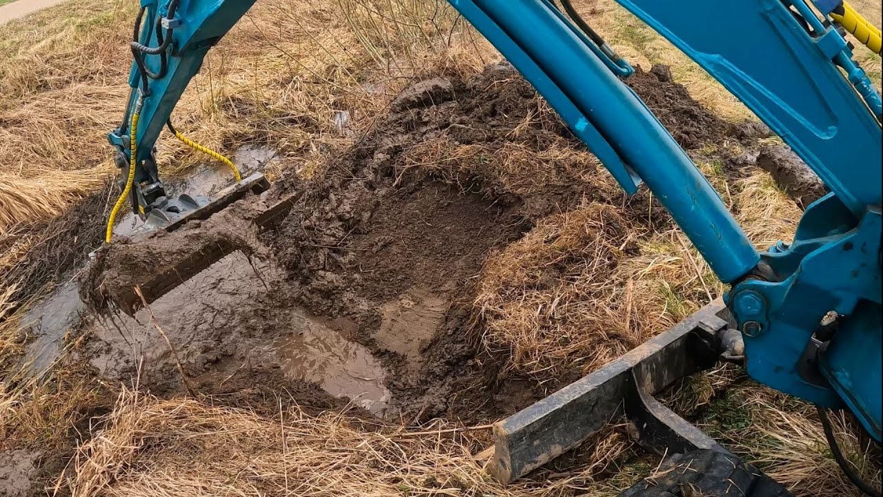 Digging the field drainage output - YouTube