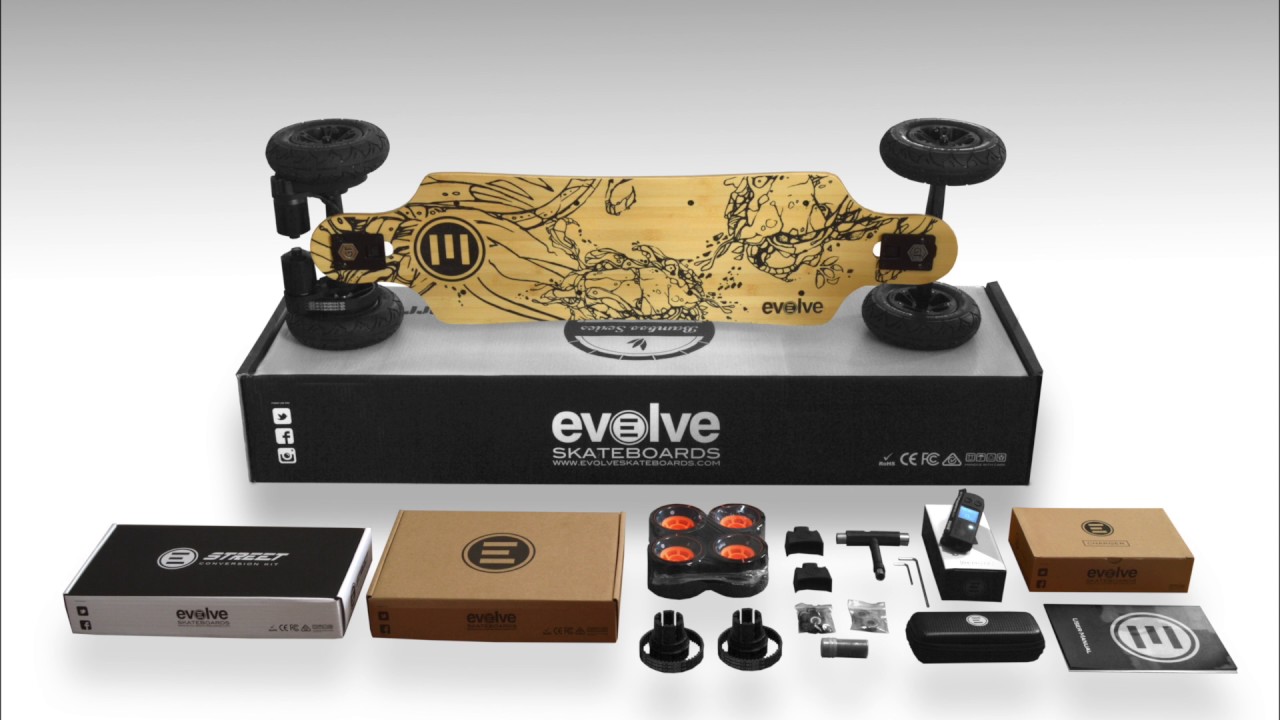 Evolve Skateboards GT Bamboo unboxing - YouTube