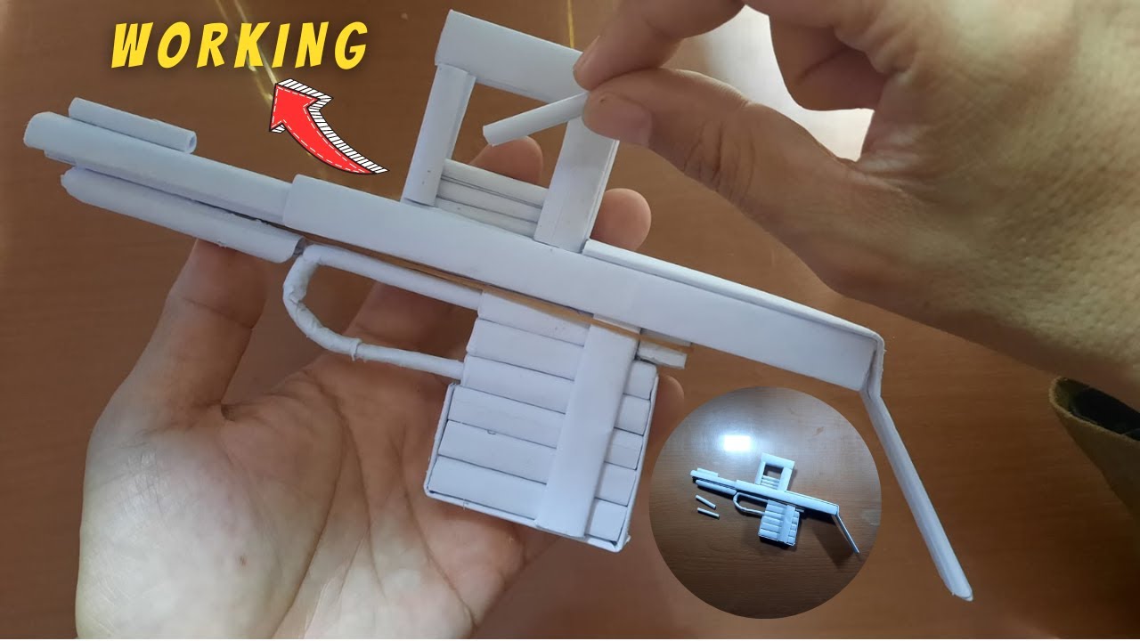 Paper Pistol Gun - How To Make A Paper PISTOL GUN With Upper Side ...