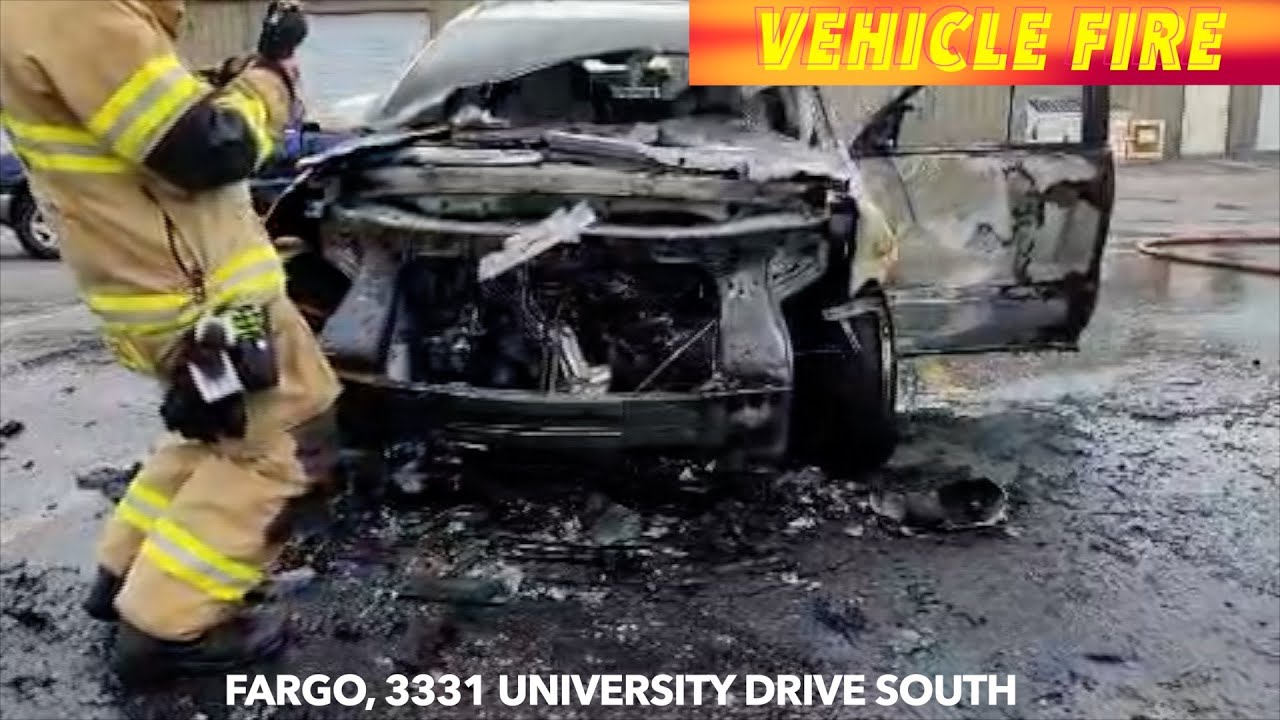 BREAKING NEWS: Vehicle Fire In Fargo - YouTube