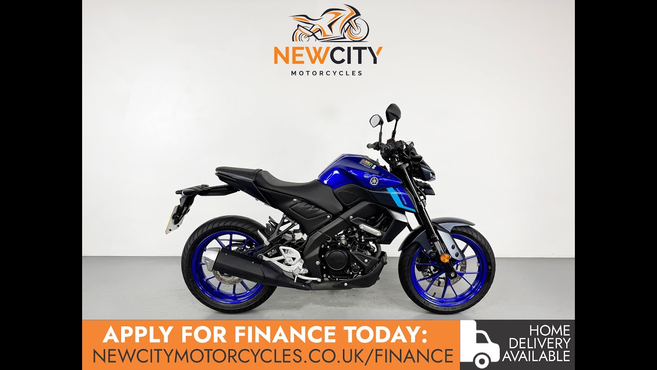 Yamaha MT-125 125cc Blue 1022 Miles Used - YouTube