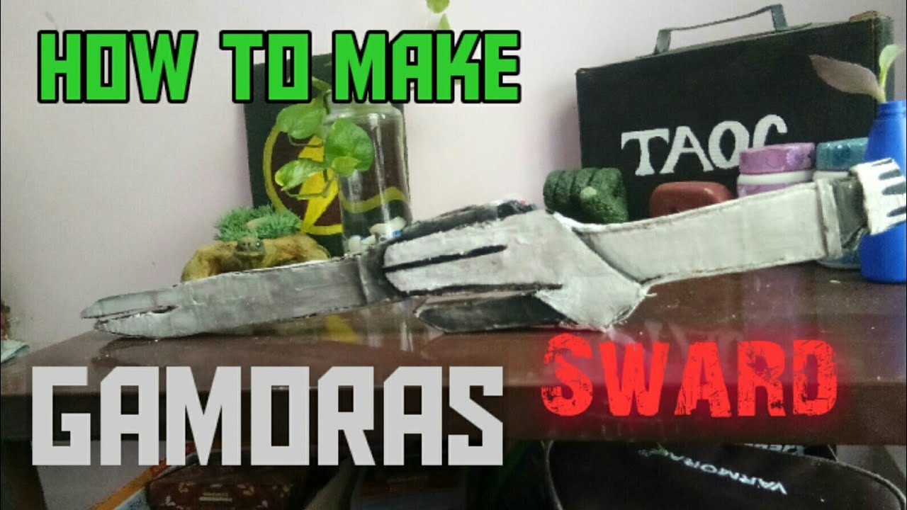 How to make the gamora sword - YouTube