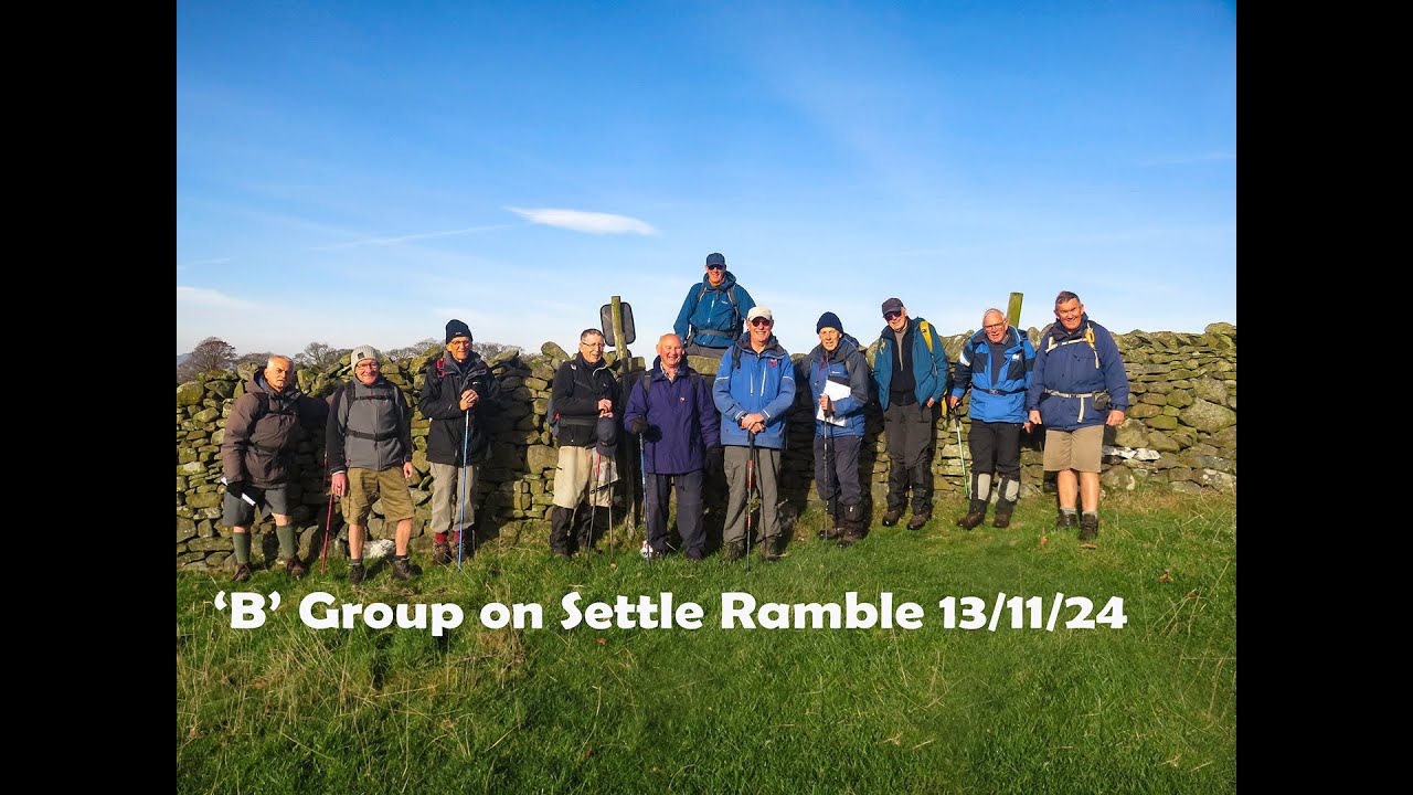 Sefton Road Ramblers B Group on Settle Ramble 13/11/24 movie - YouTube