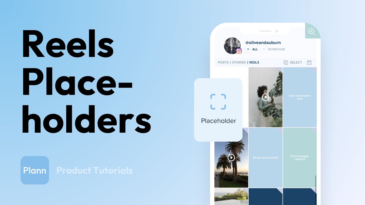 How to add Reels Placeholders to your Instagram grid on Plann Desktop ...