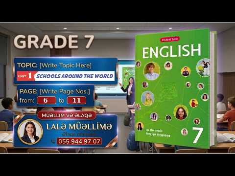7-cı Sinif  İngilis Dili səh. 6, 7, 8, 9, 10, 11  // #englishlanguage  #raufmirzeyev