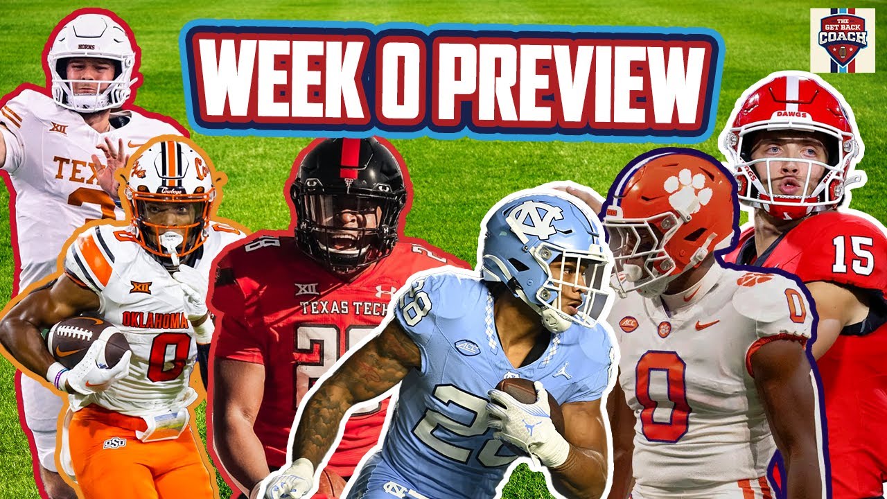 College Football Week 0 Preview & Picks - The Get Back Coach - YouTube