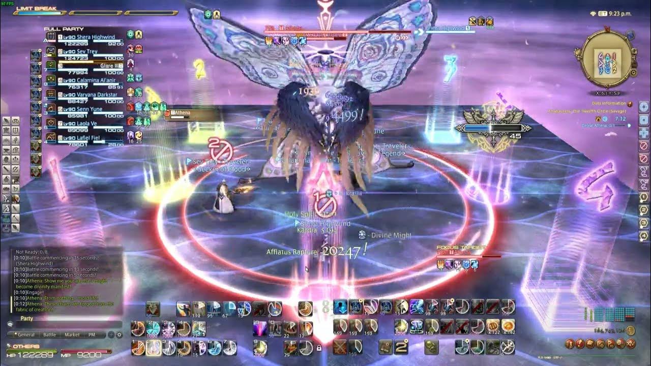 FFXIV - Athena (P12S P1 Anabaseios Savage) PLD PoV First Clear PF - YouTube