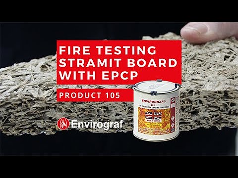 Fire Testing Stramit Board coated with EPCP Fire Paint - YouTube