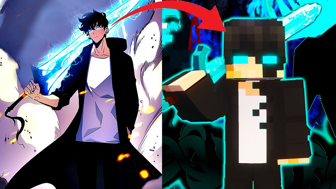 CONSEGUI A ESPADA MAIS FORTE DE SOLO LEVELING no minecraft - YouTube