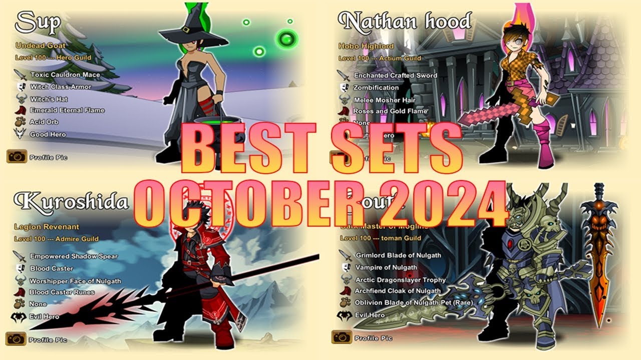 AQW - Best Sets Of The Month ( October 2024 ) - YouTube