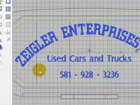 Arched Lettering in the Mega Hoop Part 1 - YouTube