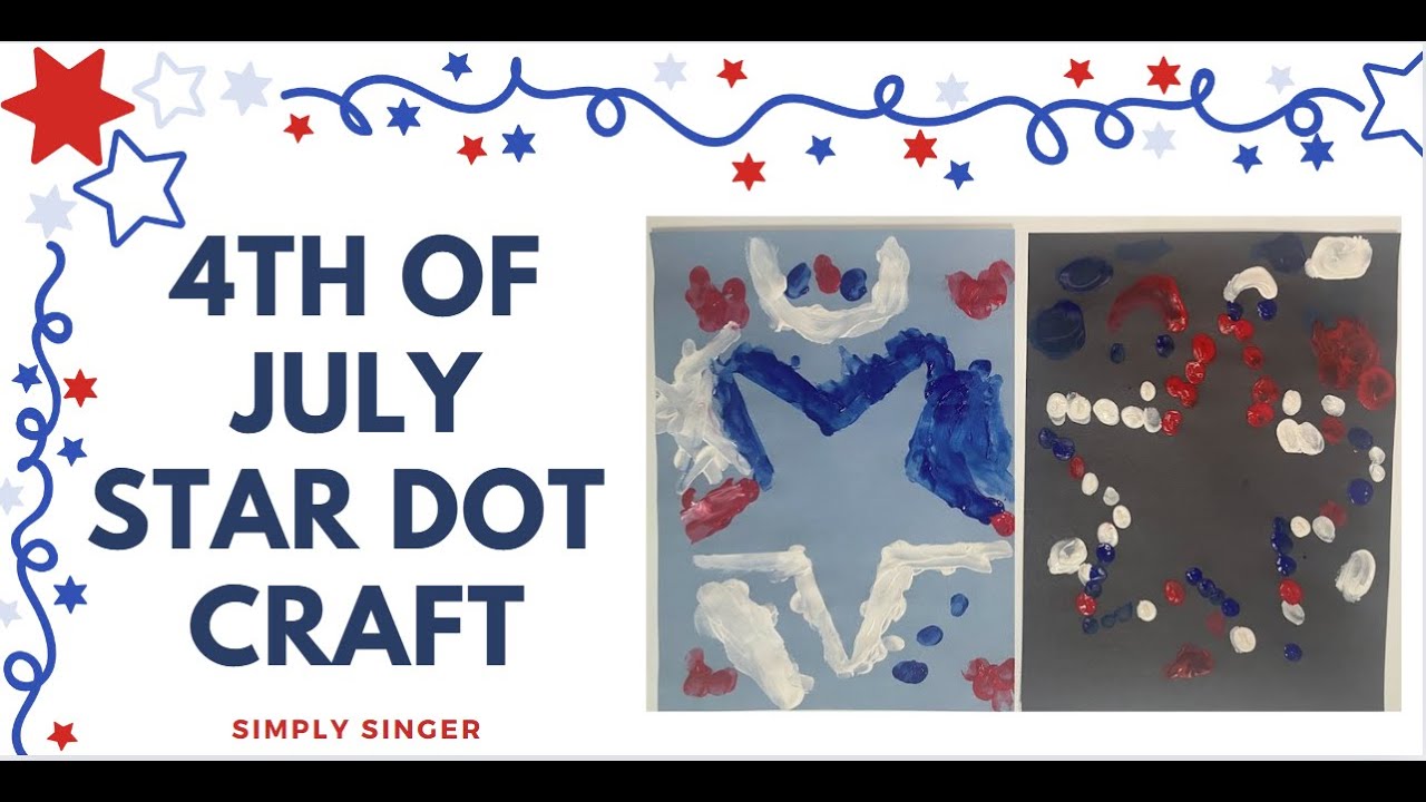 CRAFT IDEA: Star Dot Art Craft - YouTube