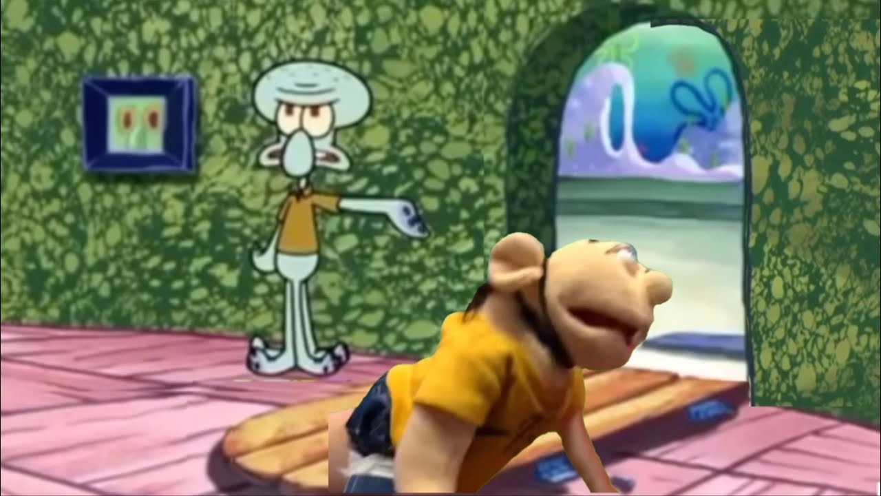 SML: MOVIE REMAKE: Squidward Kicks Jeffys The Puppet out of his House ...